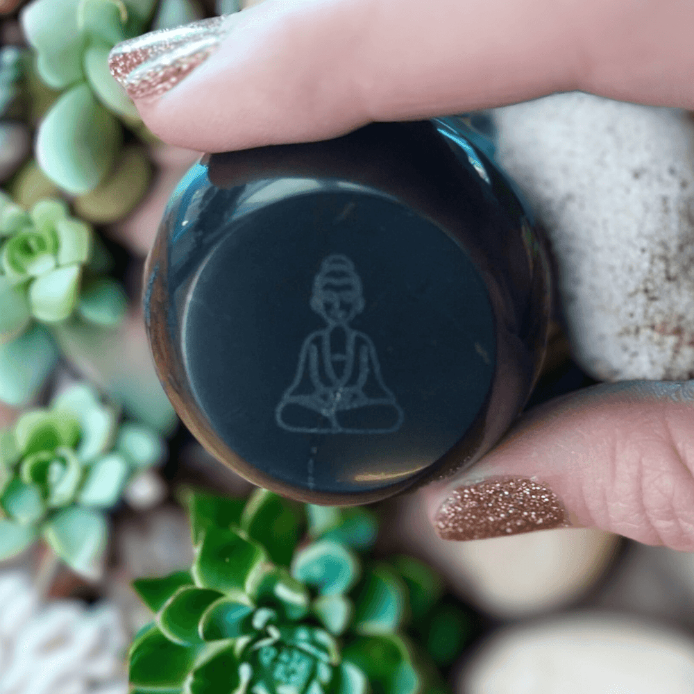 Crystal Buddha Shungite Sphere